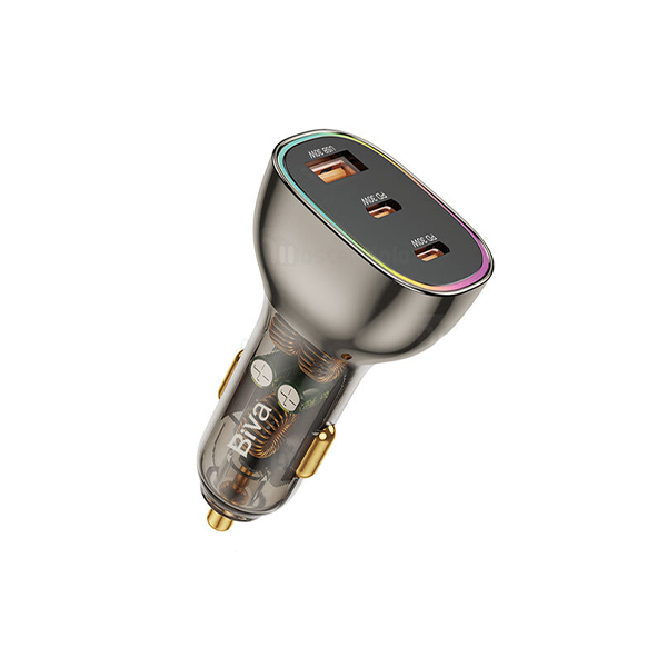 شارژر فندکی بیوا Biva CC-012 توان 90 وات – گوشی سرا